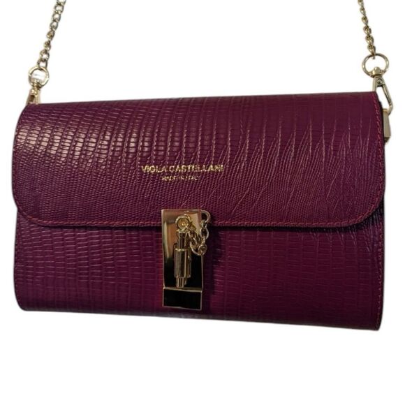 Viola Castellani | Bags | Viola Castellani Italian Leathercrossbody Bag ...
